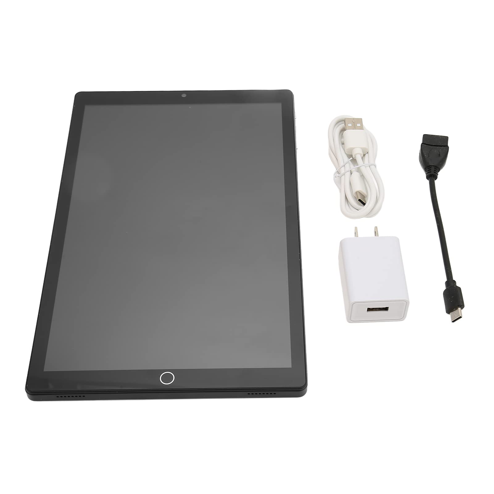 DAUZ 10.1 Inch Tablet, Portable Tablet 100-240V 1920x1080 IPS Display for Travel (US Plug)