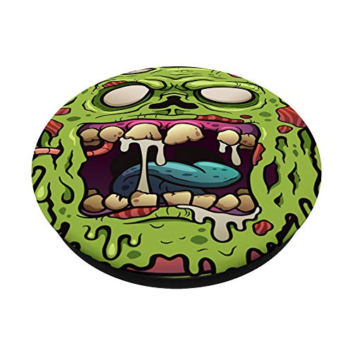 Slimey Horror Movie Zombie Face PopSockets PopGrip: Swappable Grip for Phones & Tablets