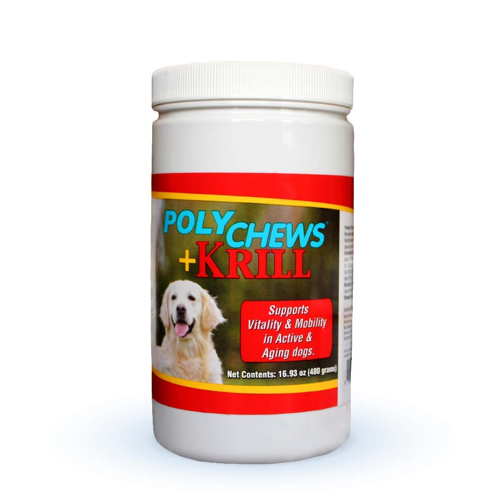 Polychews Bimeda Advanced Formula with Krill and Beta Glucans, Soft Chews for Joint Support and Overall Health, 120ct