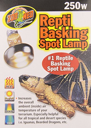Zoo Med Reptile Basking Spot Lamp 250 Watts, Whites &Amp; Tans