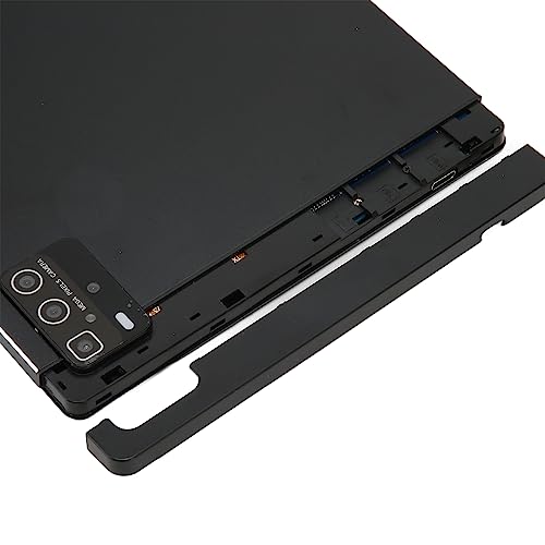 DAUZ Tablet, Front 5MP Rear 8MP 6GB RAM 128GB ROM 10.1in Tablet Support 4G Calls US Plug 100-240V for Study Entertainment (Black)