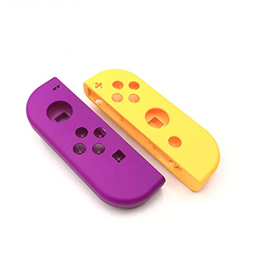 Zoozie LA Faceplate Housing Shell Case Cover+Battery Middle Frame for Switch NS NX Controller-Purple-Orange1