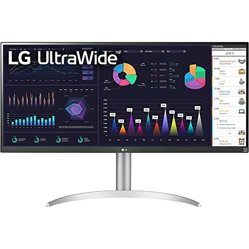LG 34WQ650-W 34 inch 21:9 UltraWide Full HD 2560 x 1080 100Hz IPS Monitor 2 Pack Bundle with 2 YR CPS Enhanced Protection Pack