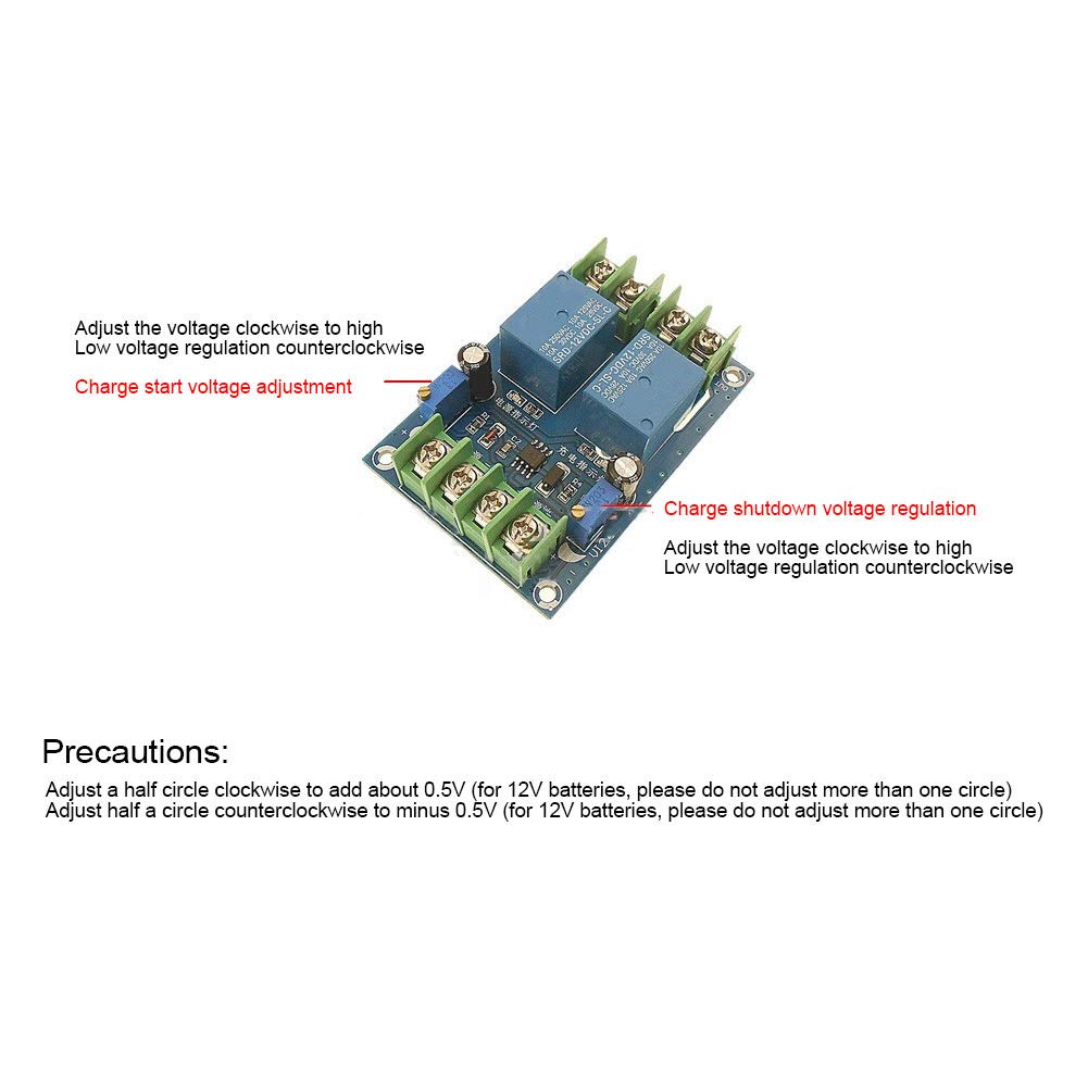 Power Supply Control Board DC12V 10A Automatic Controller Module YX851 Emergency Battery Charging Controller