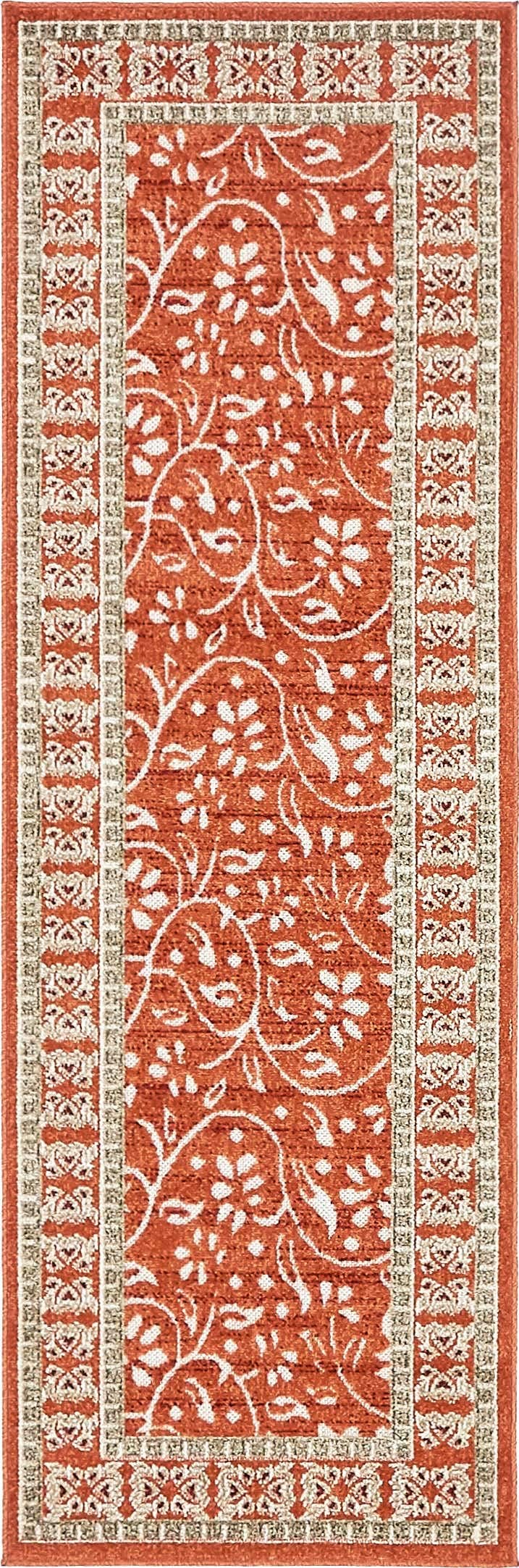 Unique Loom Outdoor Botanical Collection Area Rug - Atlanta (9' x 12' Rectangle, Cream/ Beige)
