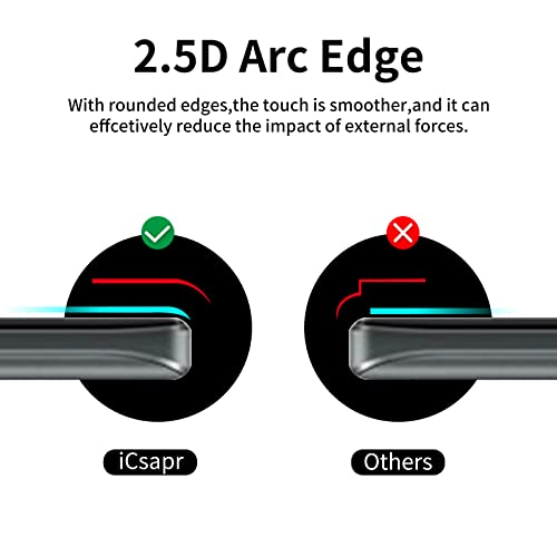 iCsapr [4 Pack] Glass Screen Protector Compatible for Motorola Moto G Pure[9H Hardness] HD Screen Tempered Glass, Easy Install[Case Friendly] 2.5D Edge