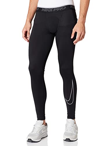Nike Pro Dri-FIT Men's Tights(Black/White, Medium)