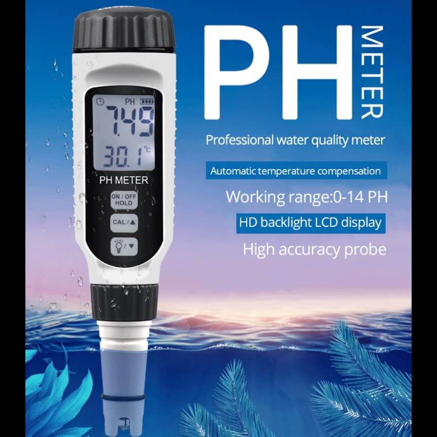 LHLLHL Professional Pen Type PH Meter Portable PH Water Quality Tester Acidometer for Aquarium Acidimeter Water PH Acidity Meter