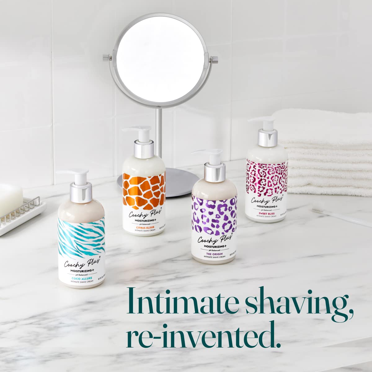 Coochy Plus Intimate Shaving Complete Kit - COCO ALLURE & Organic After Shave Protection Soothing Moisturizer Mist β Antioxidant Formula Prevents Razor Burns, Itchiness & Ingrown Hairs
