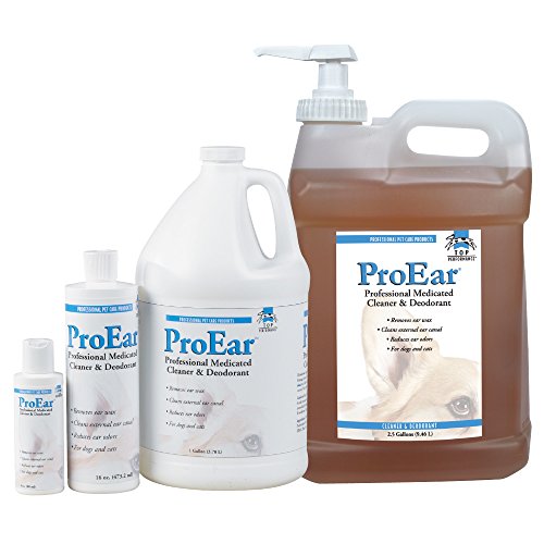 Top Performance ProEar Professional Medicated Ear Cleaners โ Versatile and Effective Solution for Cleaning Dog and Cat Ears, 16 oz.