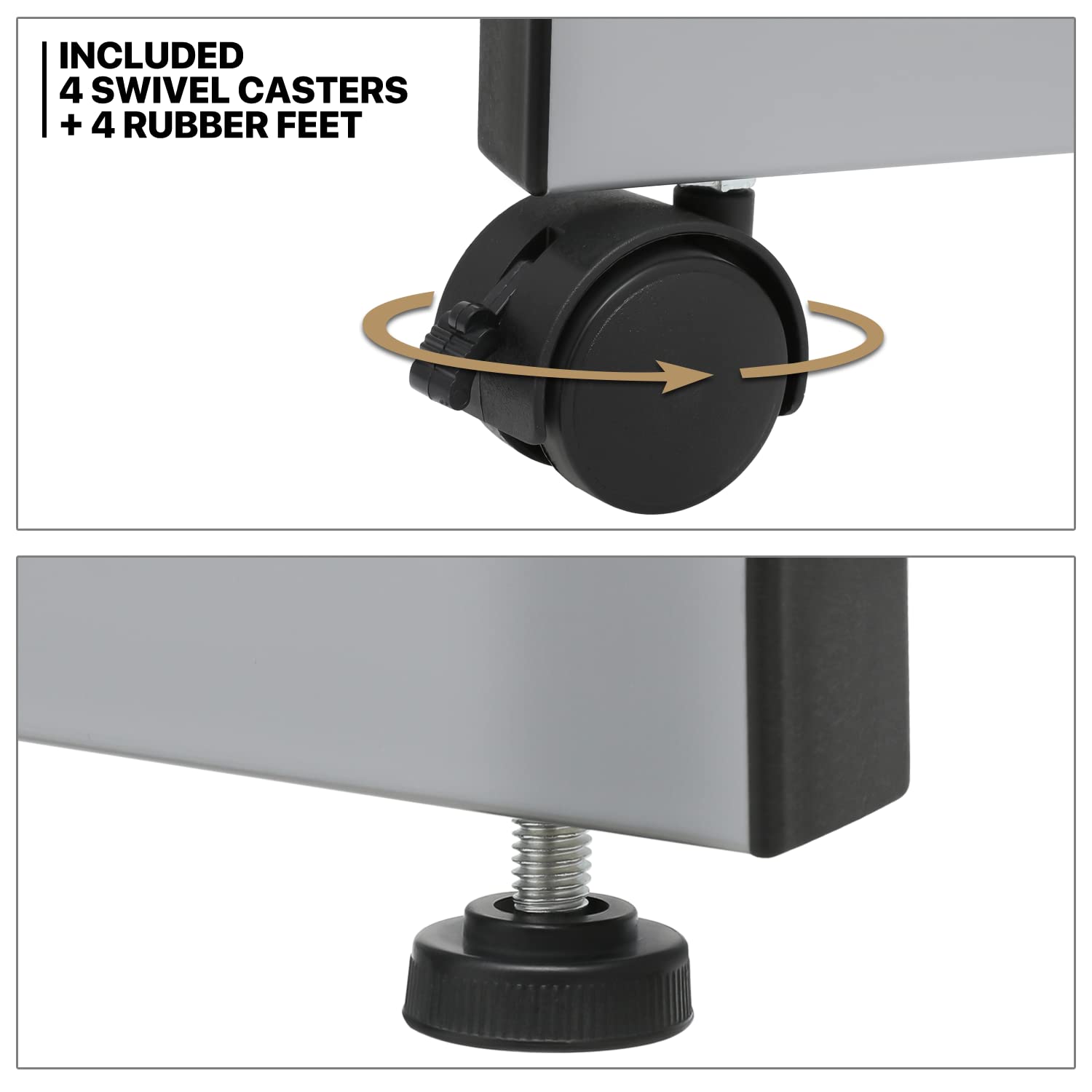 MoNiBloom Drafting Table on Wheels with Storage & Side Tray - Adjustable 0-65° Glass Tabletop, Replaceable Feet Art Desk