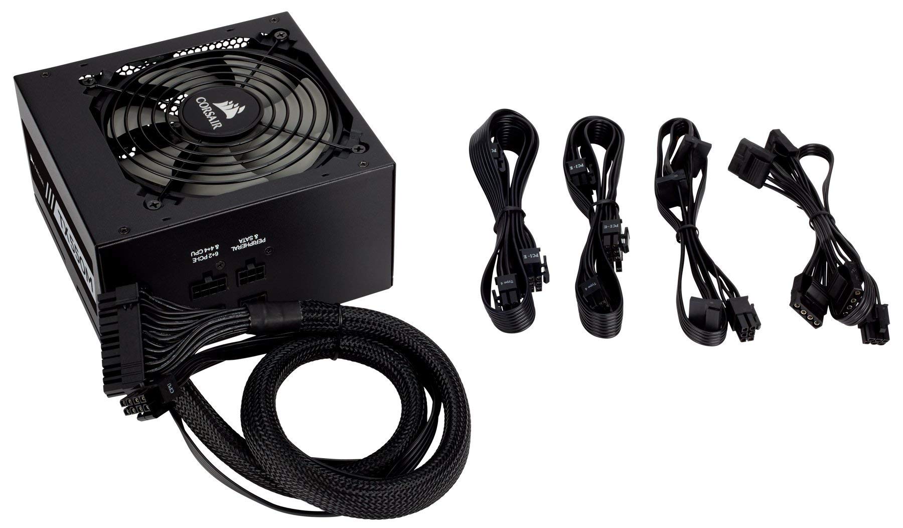 CORSAIR TXM Series, TX550M, 550 Watt, 80+ Gold Certified, Semi Modular Power Supply (Renewed)
