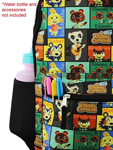 Nintendo Animal Crossing Kids 16 Inch School Backpack (One Size, Black)
