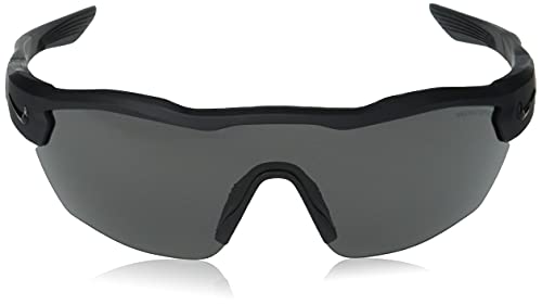Nike Show X3 Elite L Rectangular Sunglasses, Matte Black, 61/15/130