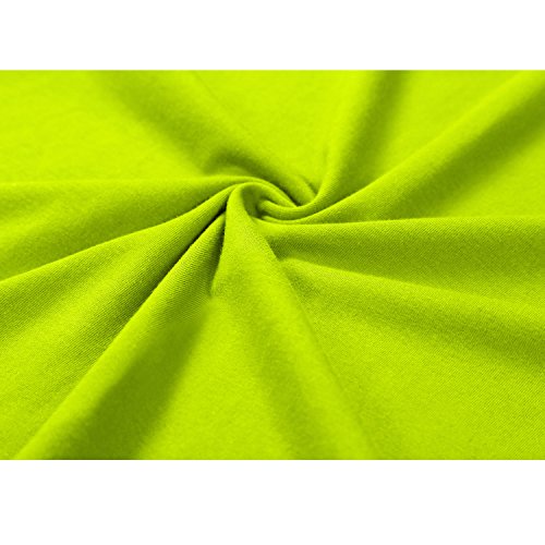 Topdress Women's Swing Tunic Tops 3/4 Sleeve Loose T-Shirt Dress Sprout Green 2X