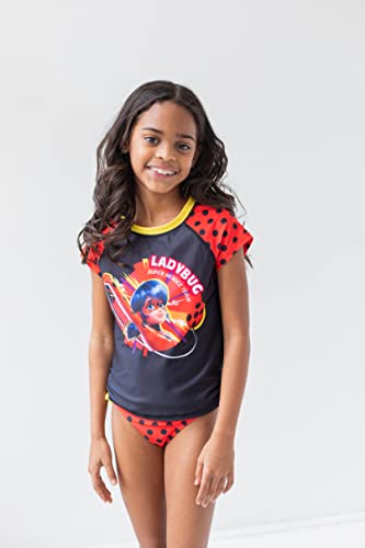 Miraculous Cat Noir Ladybug Big Girls 4 Piece Swimsuit Set 10-12