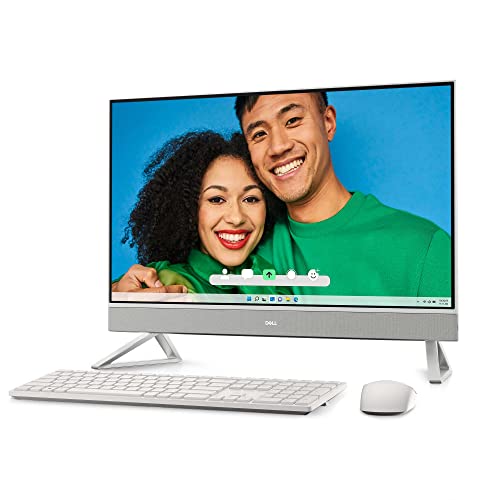 Dell Inspiron 7720 All in One Desktop - 27-inch FHD Touch Display, Core i7-1355U, 32GB RAM, 512GB SSD+1TB HDD, NVIDIA GeForce MX550 GDDR6, Win 11 Pro, Services Included - White (Renewed)