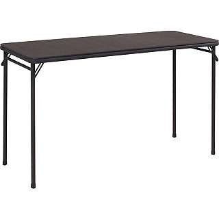 Cosco Table 20" L X 48" W X 28" H Black Steel Frame, Vinyl