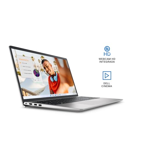 Dell Laptop Inspiron 3520 15.6" Full HD, Intel Core i3, 8GB, 256GB SSD, Windows 11 Home, Español, Plata. Incluye Backpack y Mouse inalámbrico