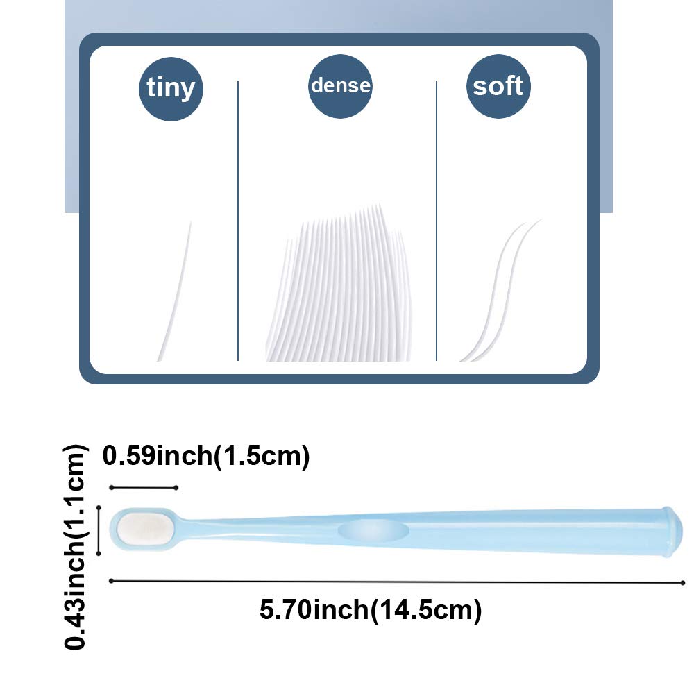 KnocKconK Extra Soft Small Dog Toothbrush Kit, Cat Dental Toothbrush Silicone, Easy to Handle Teeth Cleaning Head, Pet Deep Clean Dense Brush, Safe and Effective Oral Care, Brush Away Breath, 2 Pack