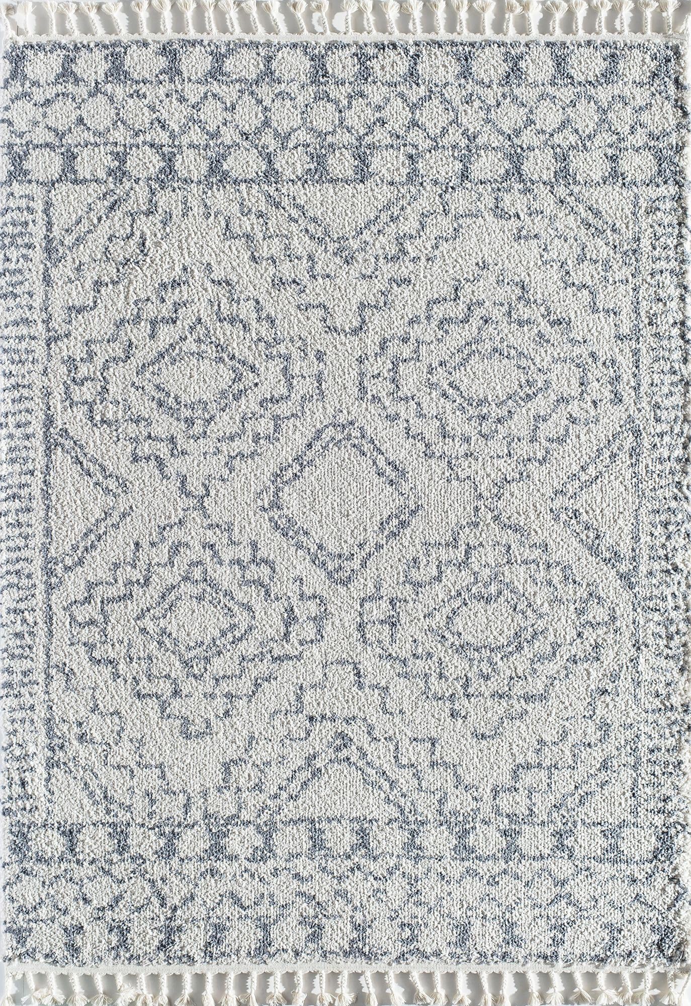 CosmoLiving by Cosmopolitan Reggia Area Rug, Linen White