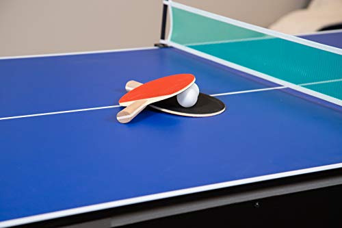 Triple Threat 6-ft 3-in-1 Multi Game Table with Billiards, Air Hockey, and Table Tennis
