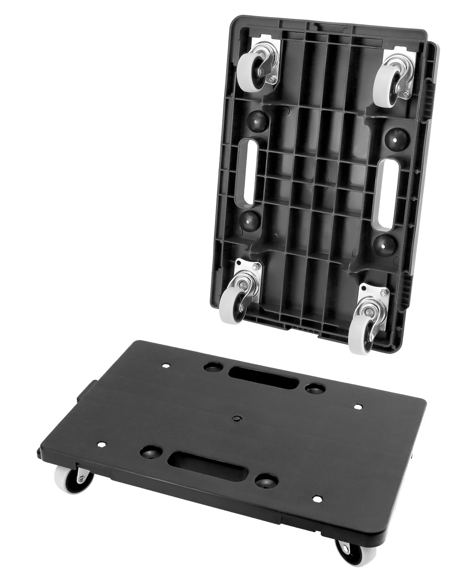 QWORK Furniture Moving Dolly with Wheels, 2 Pack Moving Rollers Leg Dollies, Portable Furniture Movers, 440 Lbs Capacity Small Flat Dolly