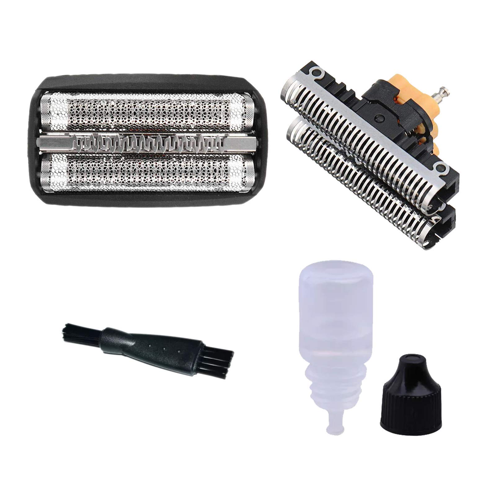 Suprafive Replacement Foil and Cutter w/Rozor Shaver Oil& Cleaning Brush Compatible with Braun 31B 5000 5610 5611 5612 5614 5414 5417 5427 5443 5444