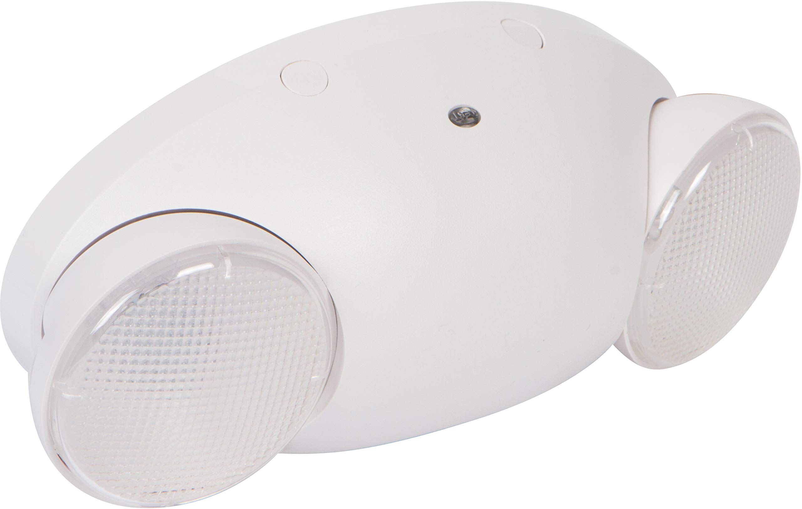 Morris Products Micro LED Emergency Light – White, High Output, Remote Capable - 76 Lumens - Energy Saving Emergency Lighting Unit – Compact Design – Thermoplastic Housing - Rechargeable, (73114)