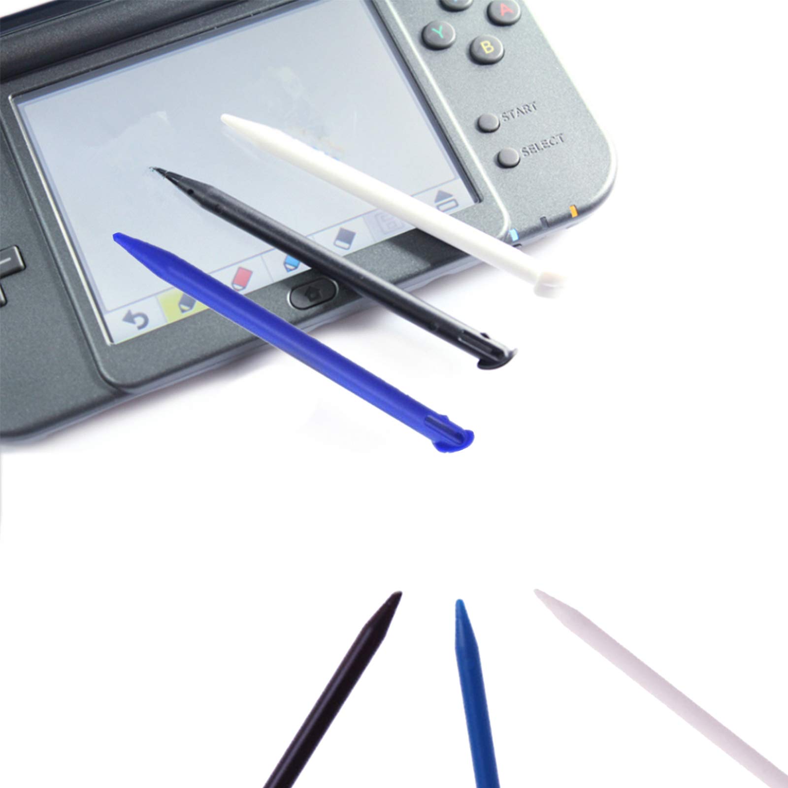 YouU 6 Pcs Colorful Plastic Replacement Touch Screen Stylus Pen, Compatible with Nintendo New 3DS XL, New 3DS LL