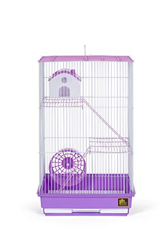 Prevue Pet Products Three-Story Hamster & Gerbil Cage Purple & White SP2030P