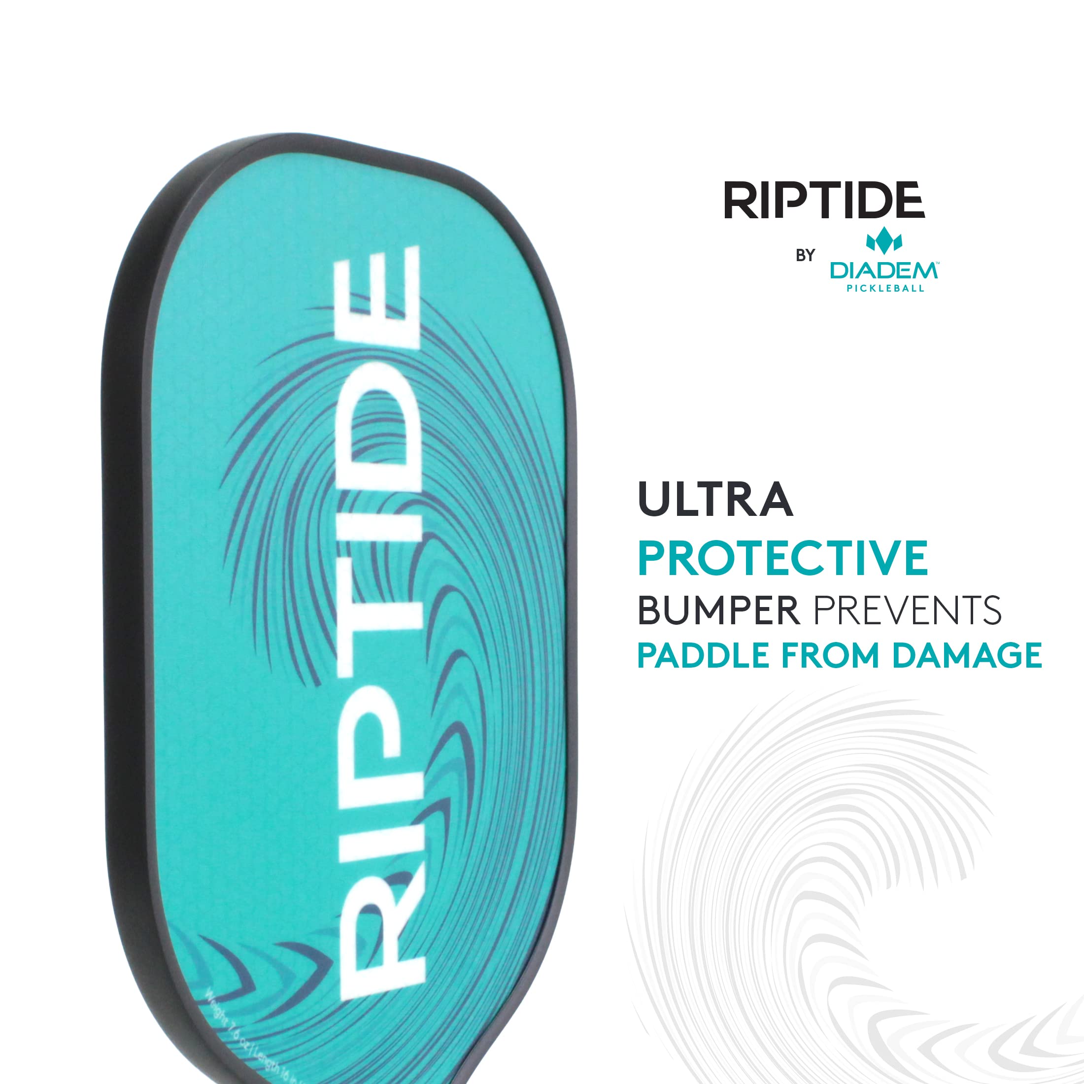 Diadem Riptide Composite Performance Pickleball Paddle |Teal
