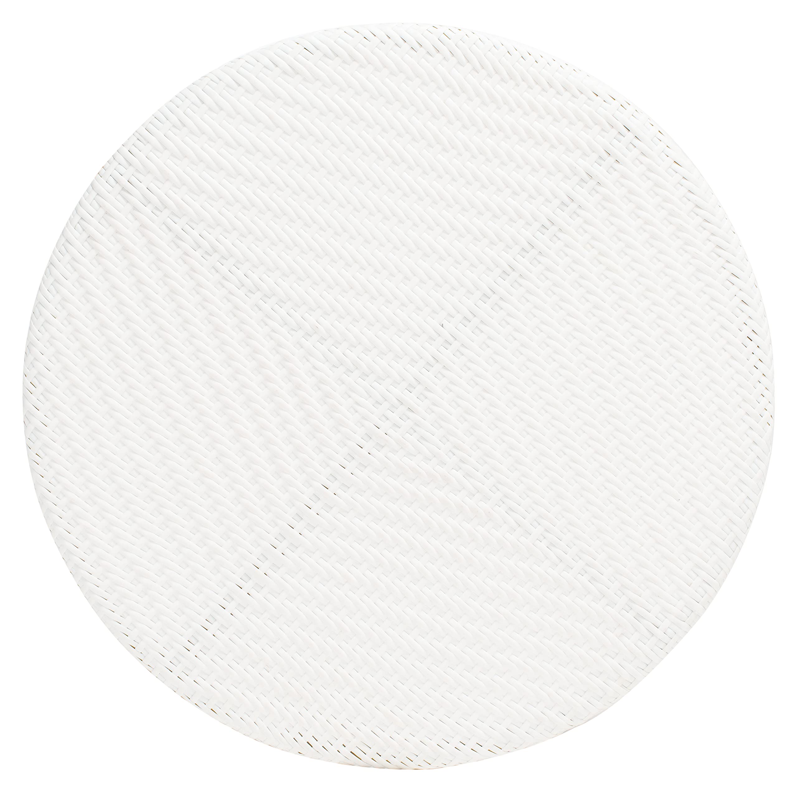 SAFAVIEH PAT4011C Outdoor Kylie White Rattan Bistro Table
