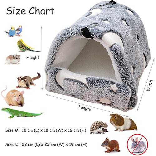 LeerKing Luminous Rat Hammock Bed Ferret Rodent Hammock Bed Hideout Cage Accessories Toy Bed for Guinea Pig Chinchilla Hedgehog Sugar Glider