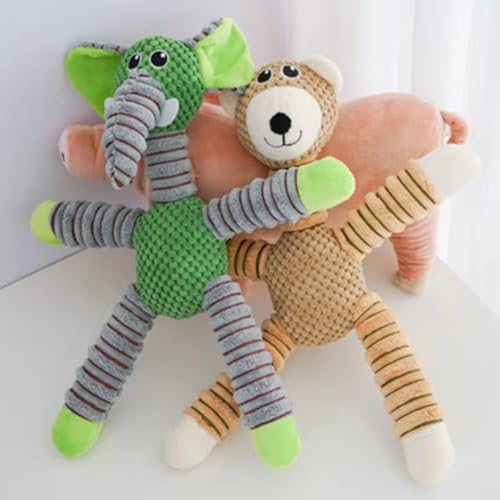 Large Dog Sound Squeaky Toys Animals Shape Pet Soft Plush Chew Molar Training Toy Puppy Bite Teeth Dental Toys