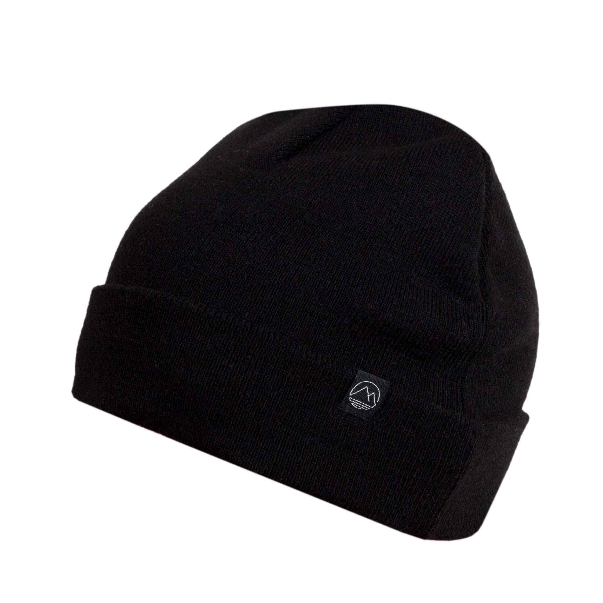 Ecofera Eco-Friendly Knit Beanie Toboggan Hat for Men & Women (Black)