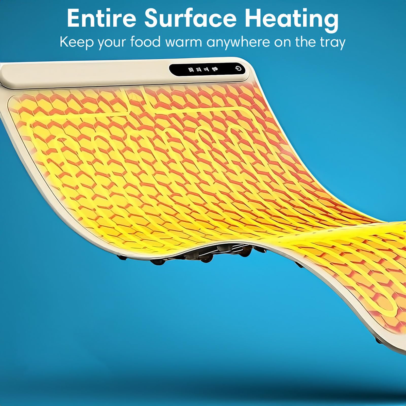 Miller Market Warming Mat, Tempmaster Adjustable Warming Tray, Temp Master Heating Pad, Fllora Adjustable Warming Tray, Adjustable Food Warmer Mat, Electric Dish Warming Mat (Blue, 15 * 24in)