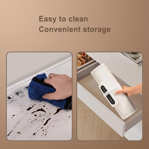 Miller Market Warming Mat, Miller Market Food Warming Mat, Silicone Warming Mat, Adjustable Warming Tray Miller Market, Adjustable, Foldable, Fast Heating (15 * 23.6inch-Black,1Pcs)