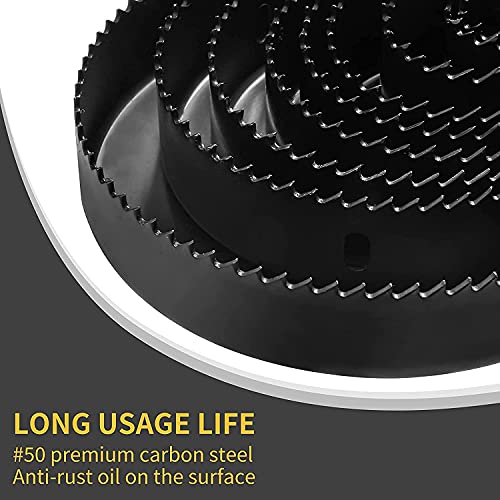Hole Saw kit, Jellas 20PCS Hole Saw Set with 14Pcs Saw Blades, General Size 3/4" to 5", 2 Mandrels with Drill Bits, 1 Installation Plate, 1 Hex Key, 1 Storage Case, Ideal for Wood, PVC Board, Plastic