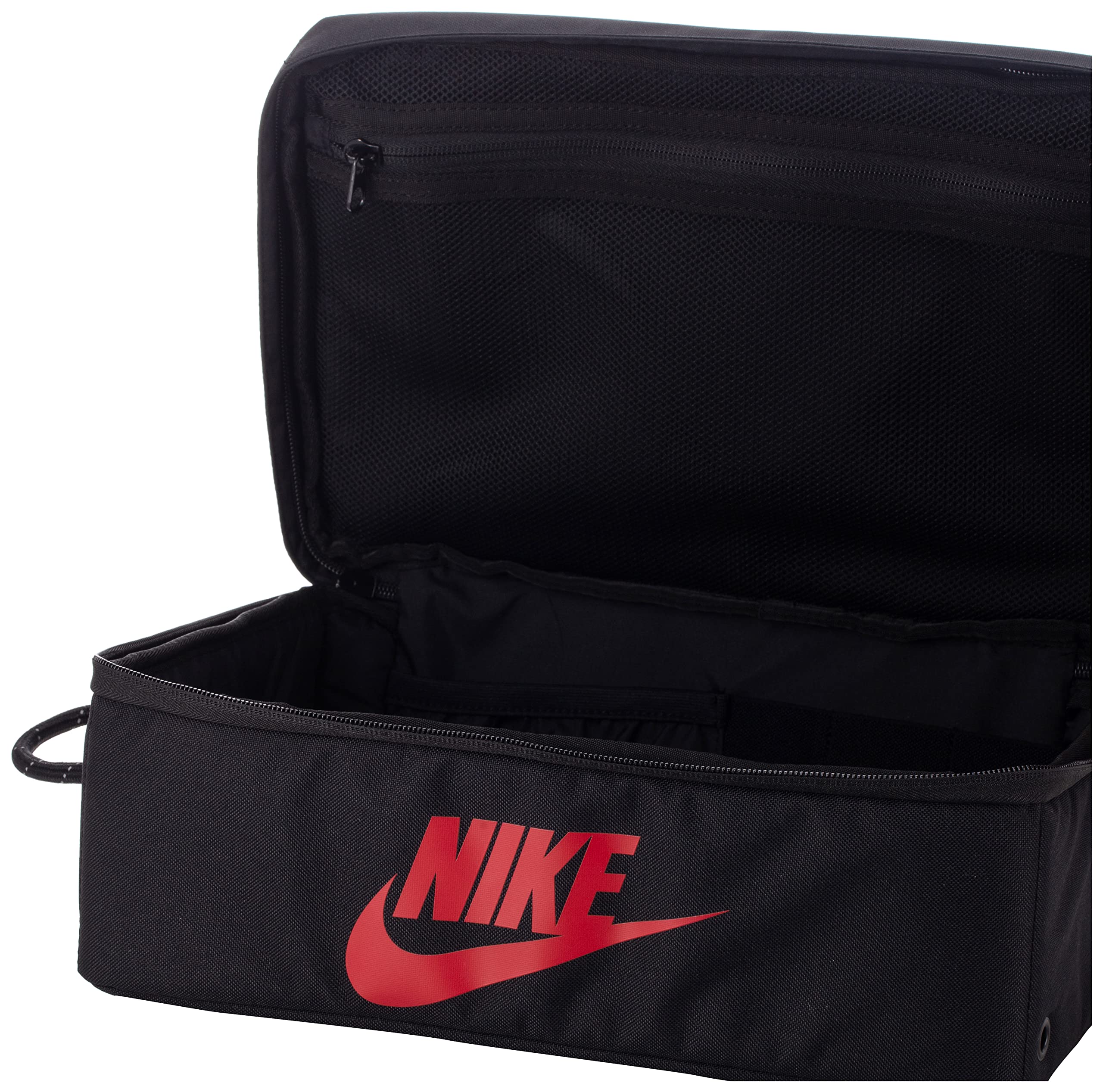 Nike Shoe Box Bag (12L) (Black/Black/University Red, 732 CU IN)