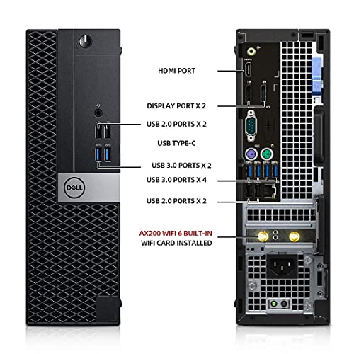 Dell OptiPlex 5050 Desktop Computers PC with 24 inch Koorui Monitor Bundle,i7-6700 3.4GHz,32GB DDR4 Ram 512GB M.2 NVMe SSD,AX200 Built-in WiFi 6,Bluetooth 5.2,HDMI,Windows 10 Pro (Renewed)