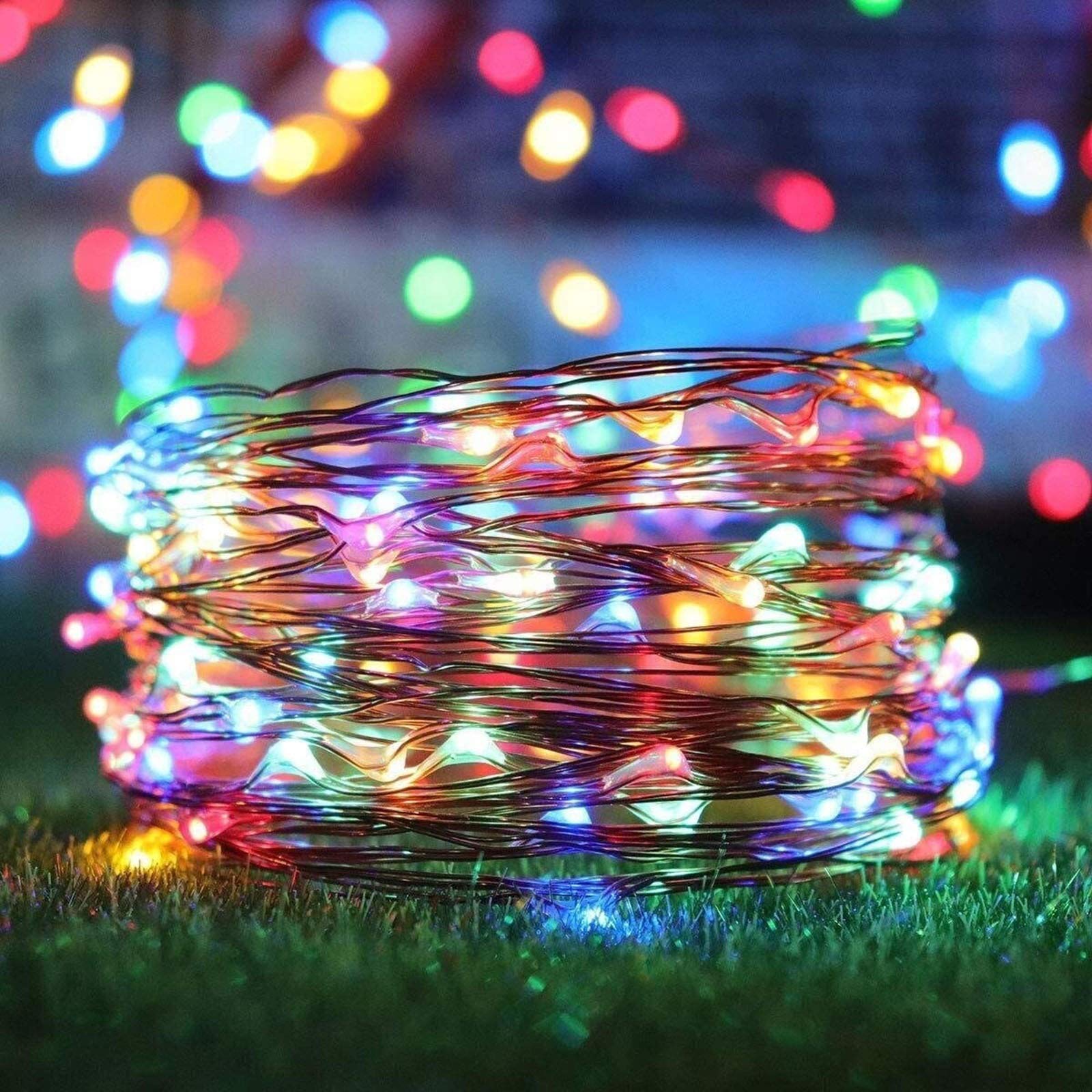 ZBM--ZBM Solar Lights Outdoor, Fairy Lights (20 Lights-200 Lights 8 Modes) Solar Garden Lights, 2m-20m Copper Wire Solar String Lights, Waterproof For Halloween, Christmas, Tree, Garden, Home, Wedding