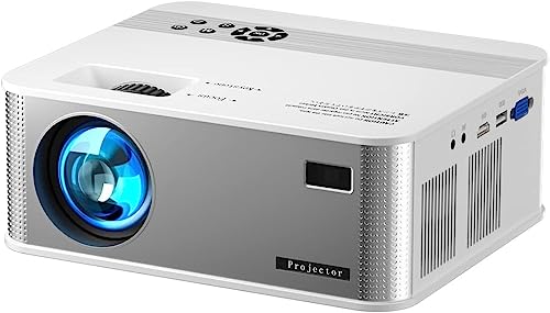 Projector with WiFi and Bluetooth,5G WiFi Native 1080P Suport 4K Mini Projector, Patviti Portable Projector 360Asin for Multimedia Home Theater Compatible with iOS/Android/XBox/PS4/TV Stick/HDMI