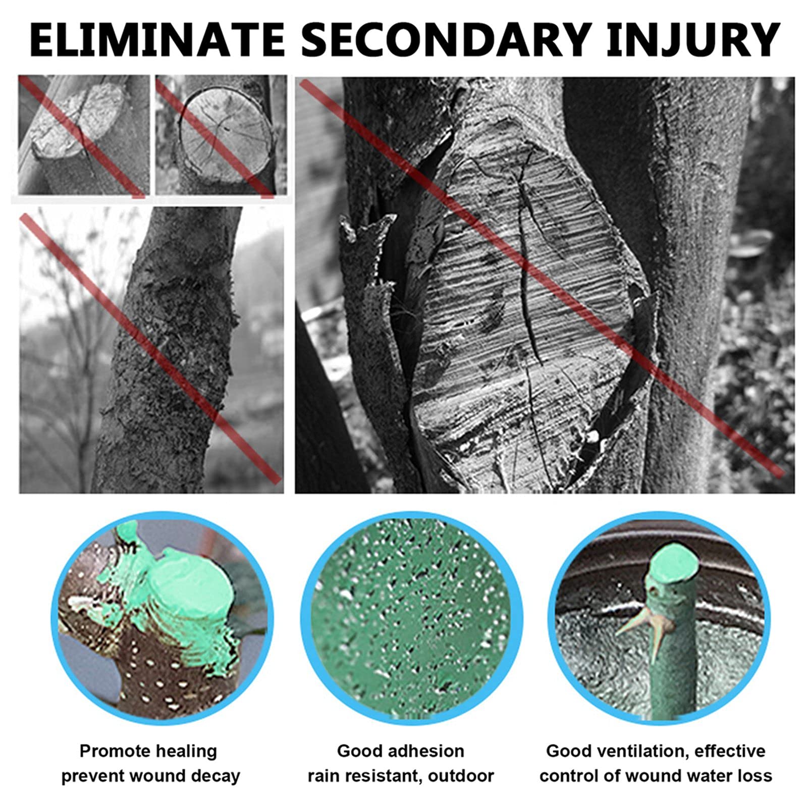 Garden Bonsai Plant Healing Paste, Tree Wound Pruning Sealer Bonsai Pruning Cutting Paste, Plants Wound Dressing for Garden Plant Grafting and Wound Treatment, Help Trees Recover Quickly ,30g