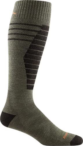 Darn Tough Vermont Edge OTC Midweight with Cushion w/Padded Shin Cedar XL (US 12.5-14.5)