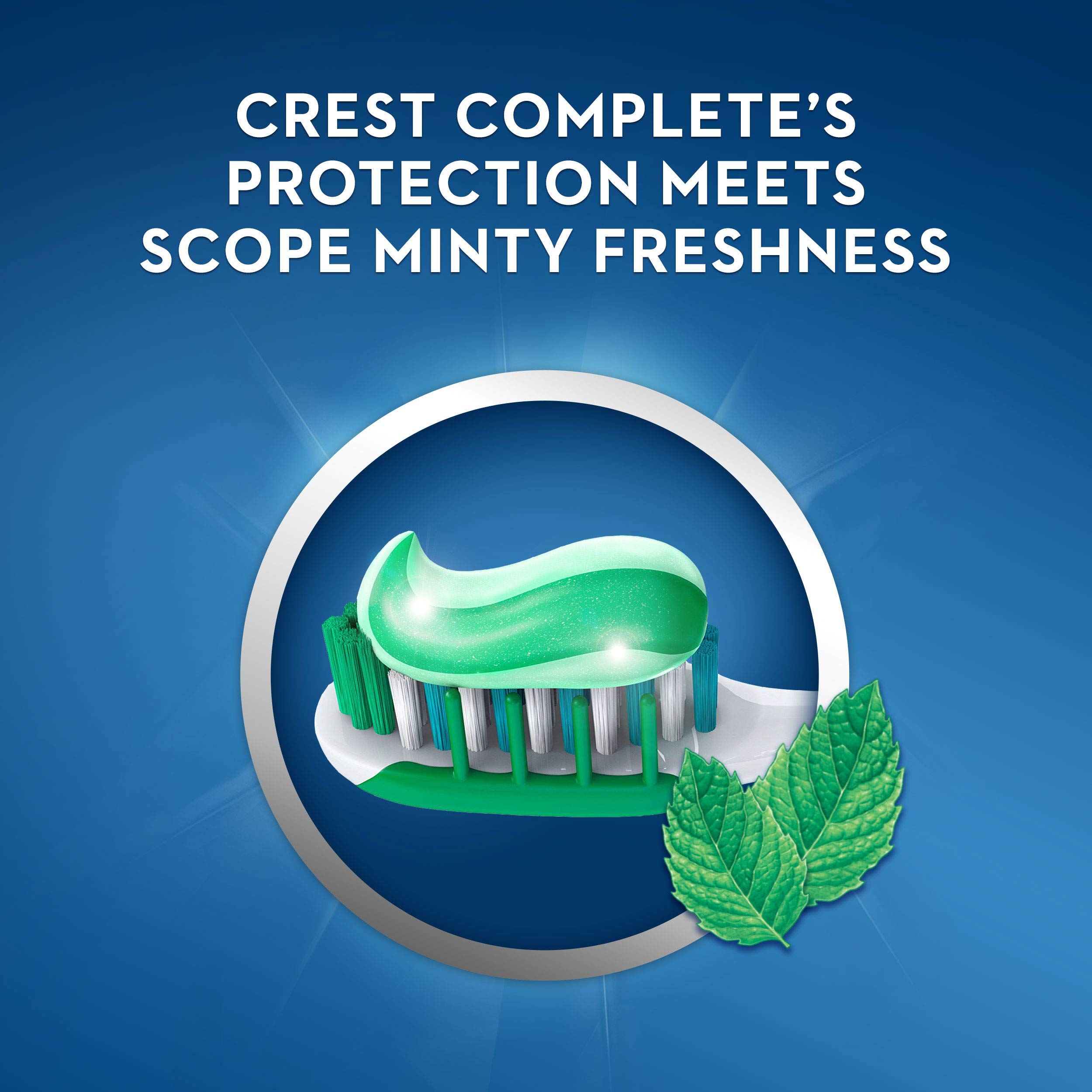 Crest Complete Whitening Plus Scope Minty Fresh Toothpaste .85 Ounce (12 Pack) | Fights Cavities and Freshens Breath for Clean Teeth| Travel Size Fluoride Paste (B07NBV4QWN)