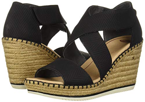 Dr. Scholl's Shoes Women's Vacay Espadrille Wedge Sandal, Black Altitude Print, 6 M US