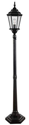 Kenroy Home 93432ORB Villa Waterproof Outdoor Lamp Post Light, Oil-Rubbed Bronze Finish