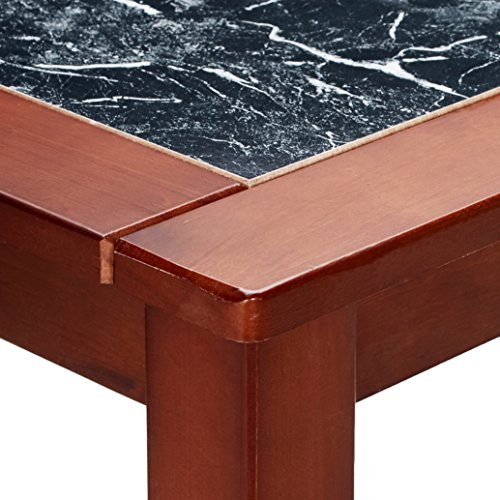 ZINUS Faux Marble and Wood Dining Table, Table Only