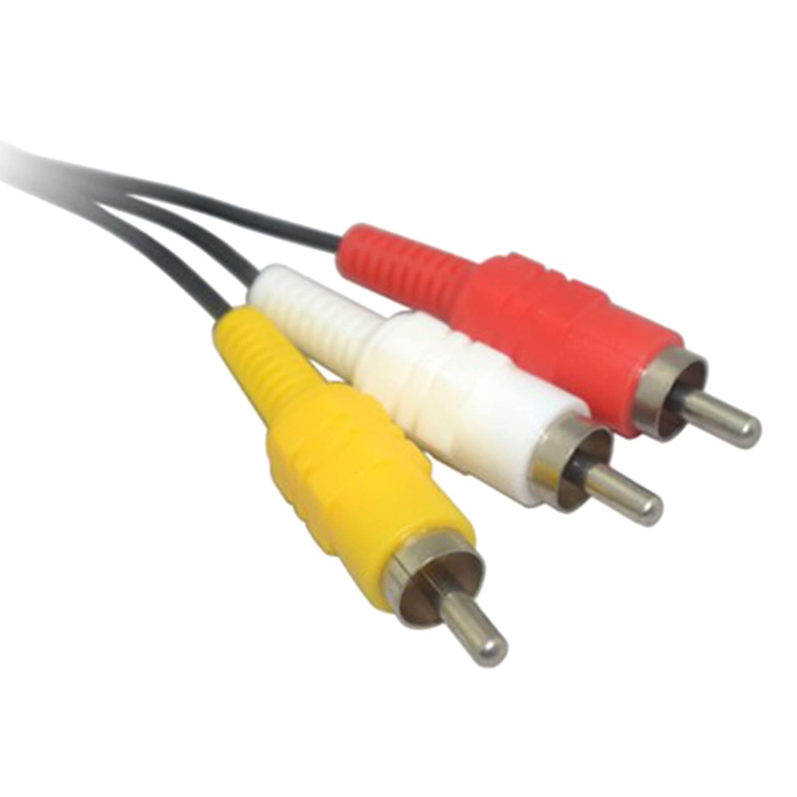 Game Console AV Cable, PVC Material 5.9ft Prevent Interference Game Sound Video Cable Plug and Play for TV